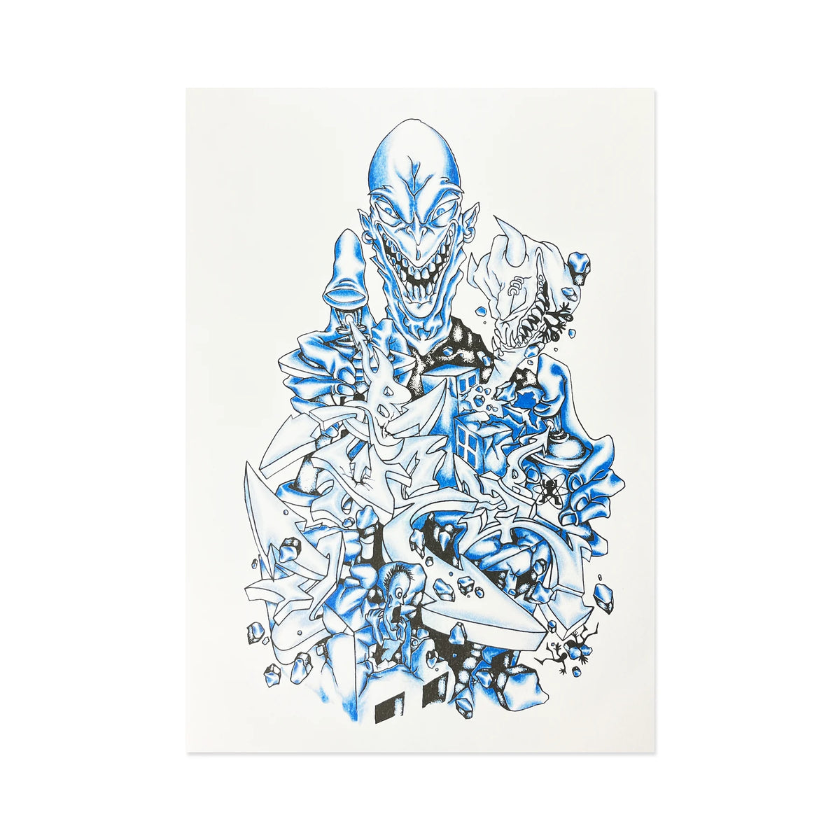 Blue Boyz Artist Series / JMM Riso Print – UNFOUND PROJECTS
