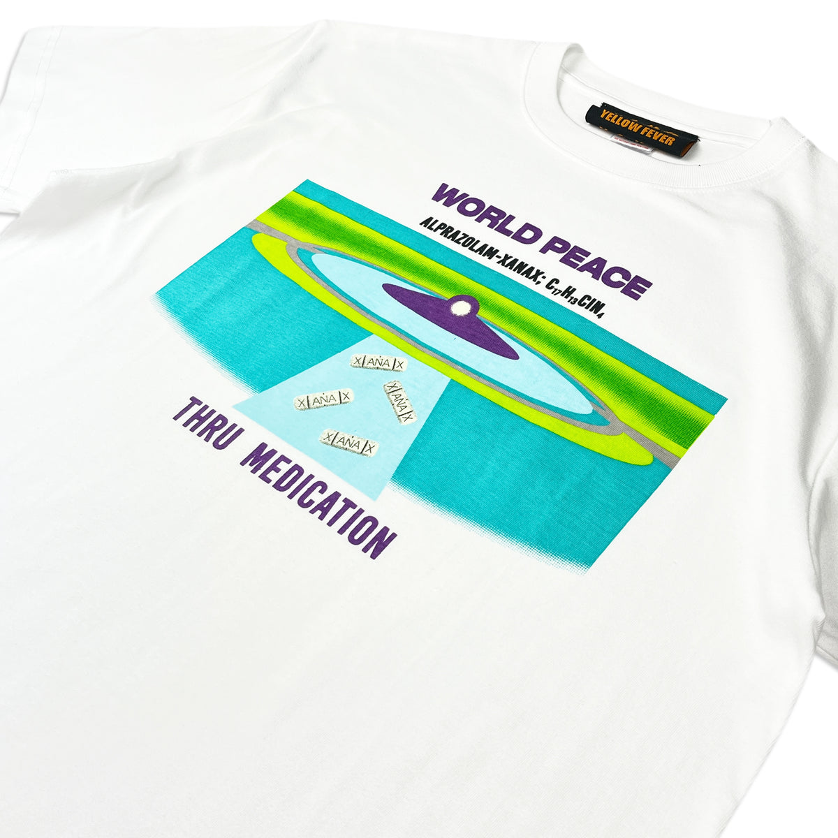 World peace tee - white – UNFOUND PROJECTS