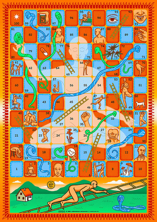 Digital print A5 - Snake And Life – UNFOUND PROJECTS