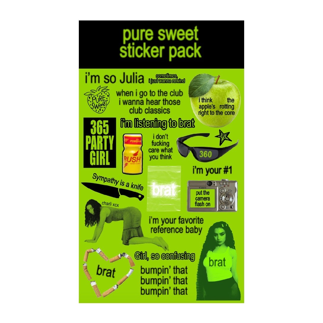 Brat Sticker Pack – UNFOUND PROJECTS