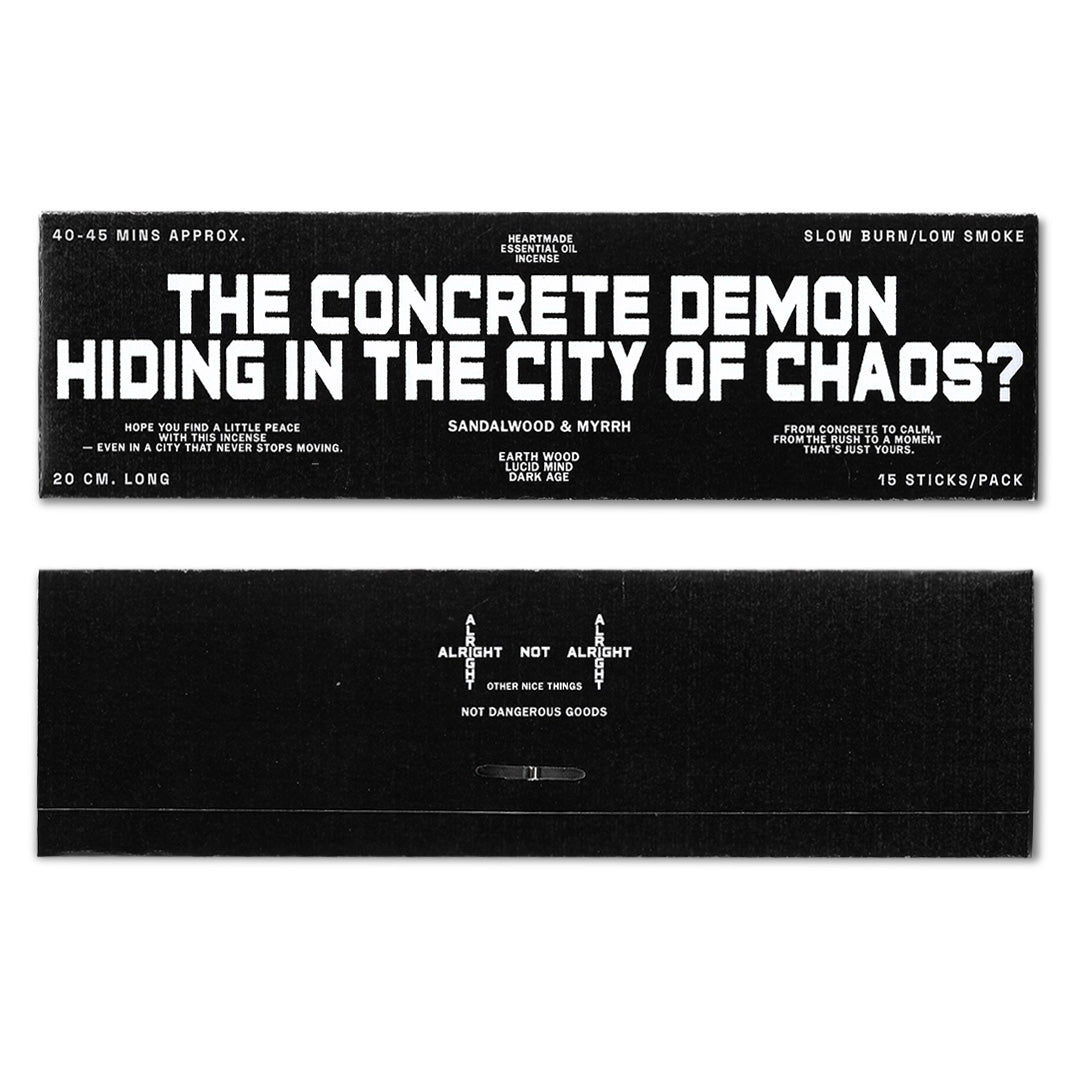 A?A® Incense Sticks - The Concrete Demon (Long Stick Series) – UNFOUND ...