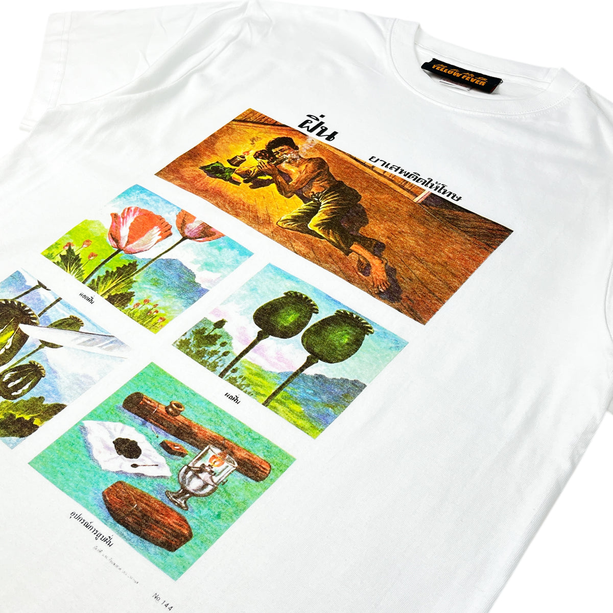Opium 01 tee - white – UNFOUND PROJECTS