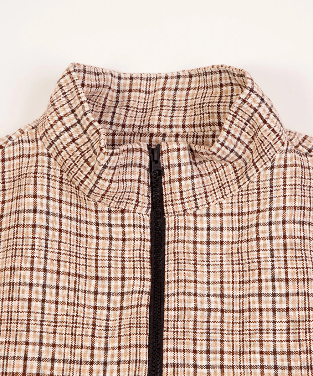 CHECKED SPORTS JACKET SAND – UNFOUND PROJECTS