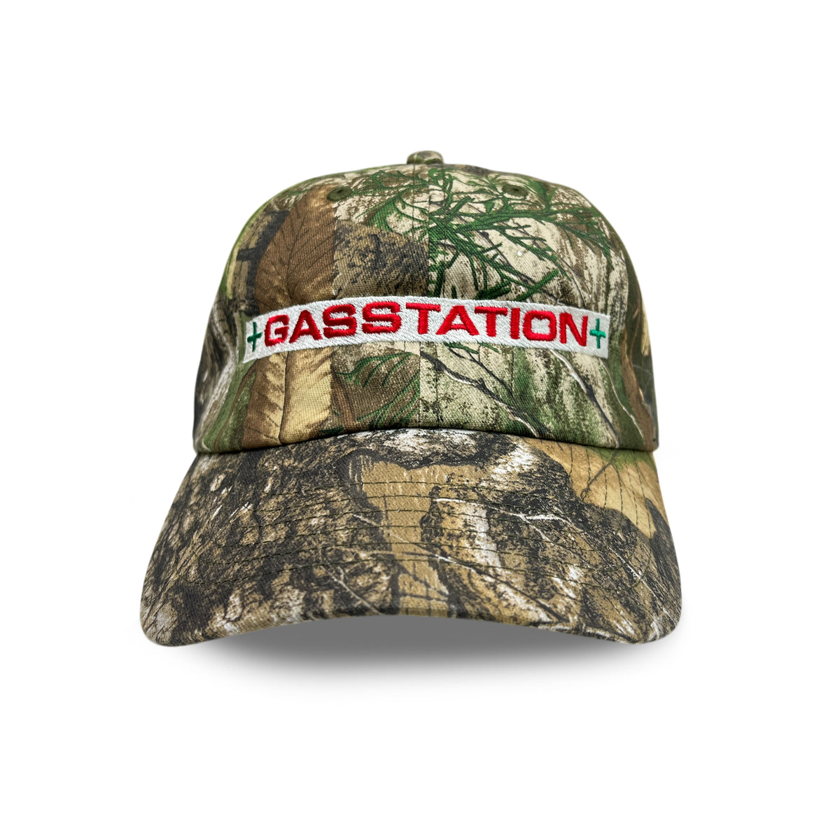 Gas station logo cap - real tree camo – UNFOUND PROJECTS