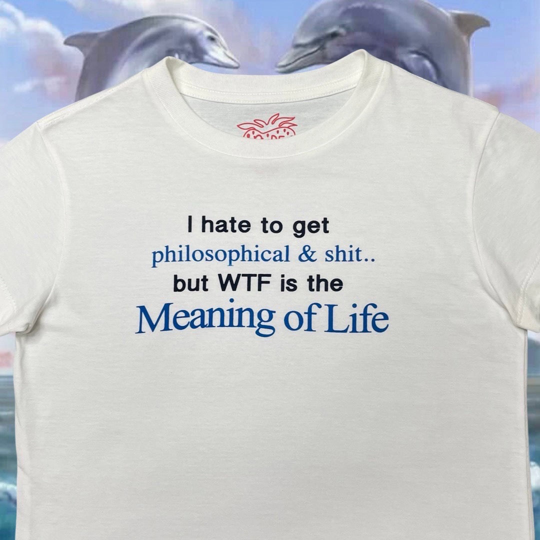 Meaning Of Life baby tee – UNFOUND PROJECTS